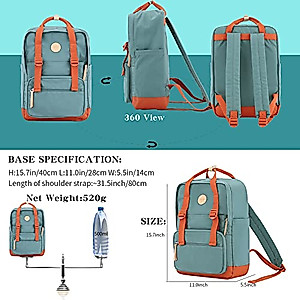 OKTA Waterproof Laptop Backpack for Women ,Hiking Backpack ,Student Lightweight School bag for Girls,Fit 14 inch Laptop