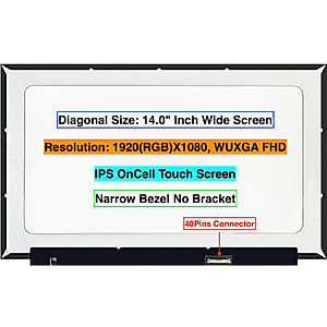 EM EMAJOR TECH New Screen Replacement for Lenovo FRU 5D10W46479 1920X1080 FHD OnCell Touch Replacement LED Screen Display with Set of Adhesive Tape