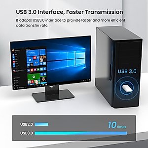 Tenda U18 USB WiFi Adapter, AX1800 WiFi 6 Adapter for PC, 802.11ax USB Wireless Adapter for Desktop Computer, Dual Band WiFi Dongle USB Computer Network Adapters with MU-MIMO, Windows 10/11 Only