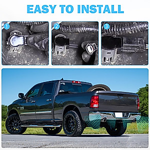 SHINEHOME 4 PCS PDC Parking Assist Sensor - Compatible with Dodge Journey, Durango, Ram 1500 2500 3500, Jeep Commander, Liberty, Grand Cherokee - Replace 1EW63TZZAA - Reverse Backup Parking Sensor