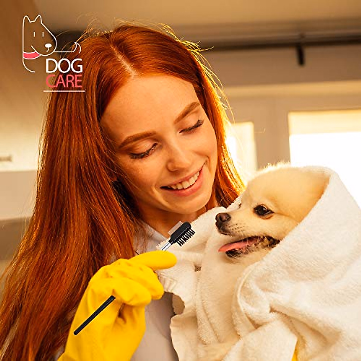 Mudder 6 Pieces Tear Stain Remover Comb Double-sided Dog Eye Comb Brush Double Head Grooming Comb Multipurpose Tool for Small Pet Cat Dogs Removing Crust and Mucus