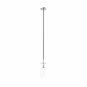 Modway Skylark Pendant Light in Clear Polished Nickel