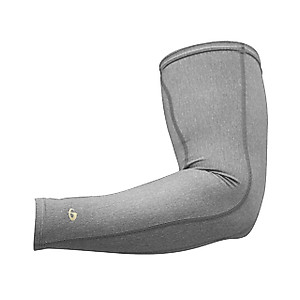 Phiten Titanium Compression Single Arm Sleeve, Heather Gray, Medium