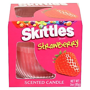 Skittles Boxed Scented Candle, Strawberry, 3 Ounce