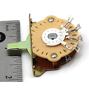 Oak Grigsby 5-Way Blade Switch for Telecaster and Stratocaster, 5-Way Pickup Selector Switch, Includes Mounting Screws