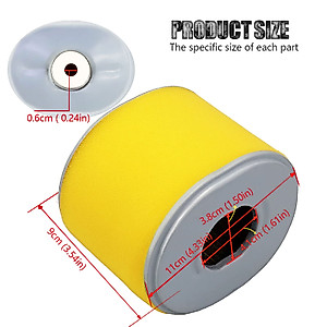 Aufoal Professional GX390 Air Filter Fit for Honda GX340 GX 390 11HP 13HP Engine 17210-ZE3-505 17210-ZE3-010 Air Filter