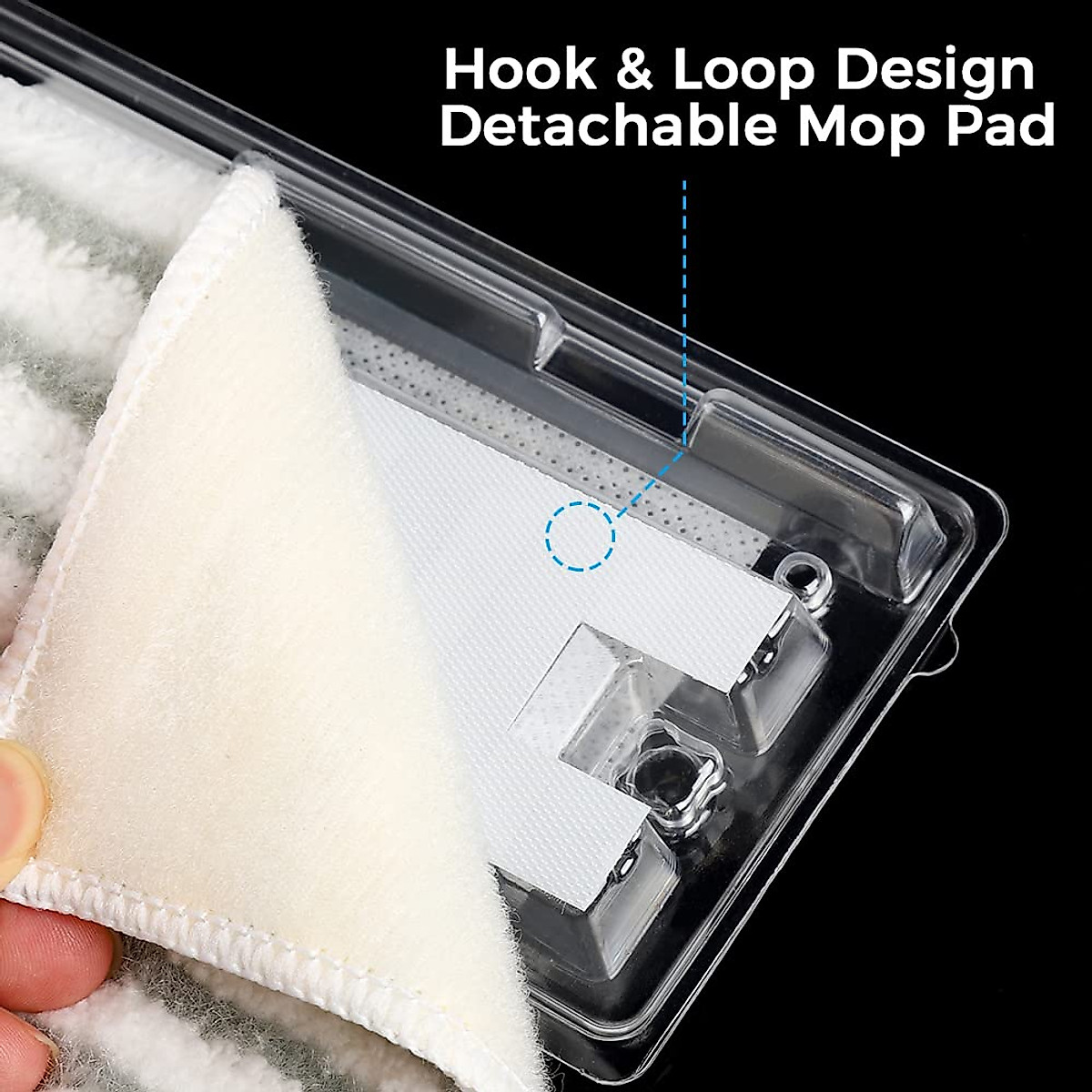 GVMM Reusable Mop Pad Refills for Shark Vacmop Replacement Pads Include Shark VACMOP VM252 VM250 VM200 VM190, Vacuum Mop Pad Refills (6 Packs)