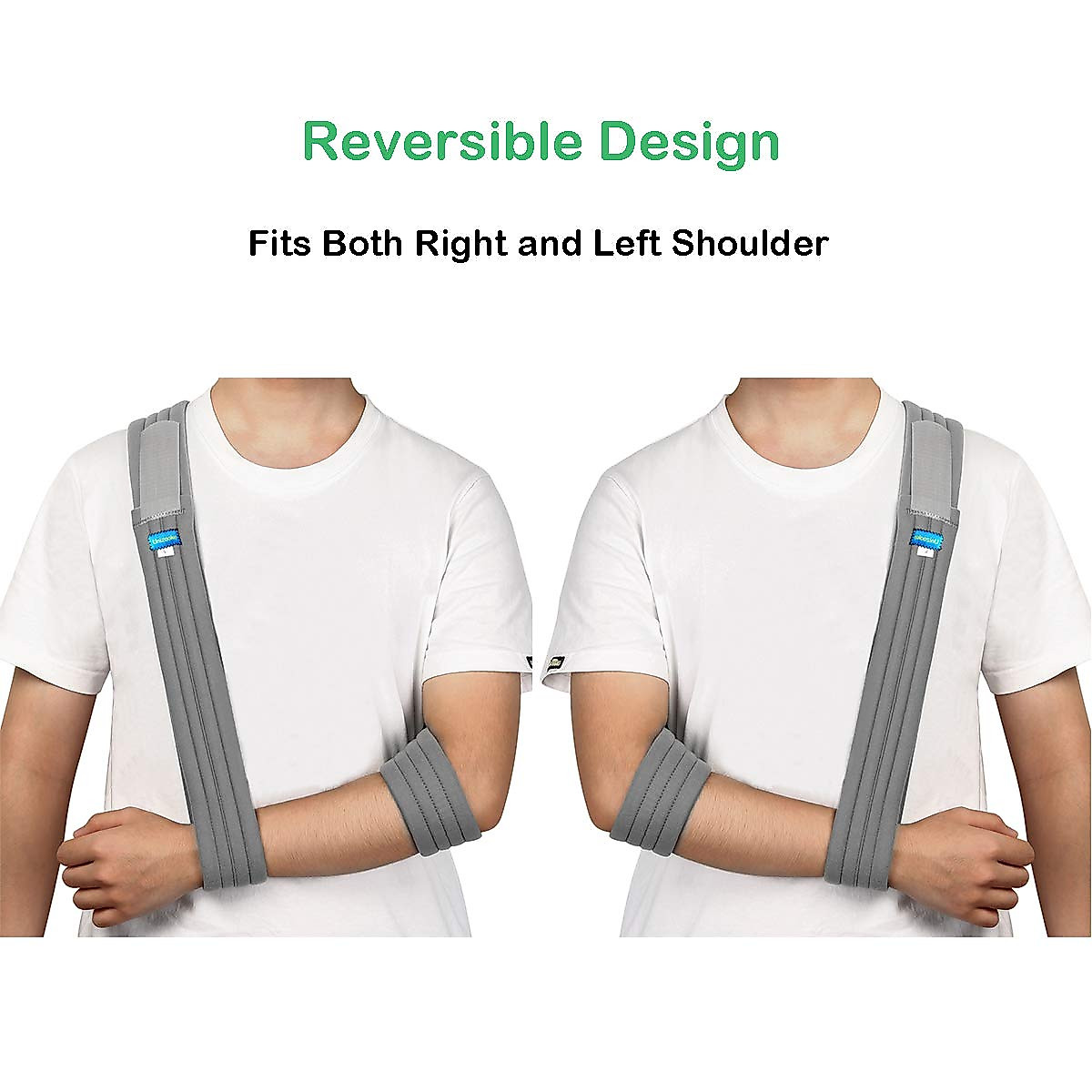 Unizooke Arm Sling - Medical Support Strap for Broken & Fractured Bones - Adjustable Shoulder, Rotator Cuff Full Soft Immobilizer - For Left, Right Arm, Men Women(Simple/Lightweight/Comfortable)