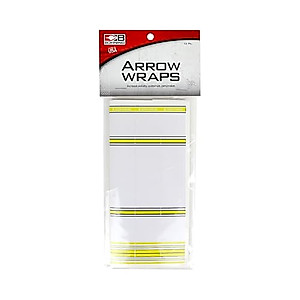 Bohning 7" Traditional Arrow Wraps, Standard, Crested Yellow