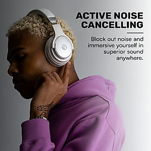 Raycon The Everyday Wireless Bluetooth Over Ear Headphones, with Active Noise Cancelling, Awareness Mode and Built in Microphone, IPX 4 Water Resistance, 38 Hours of Battery Life (Black)