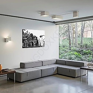 American Writer Coretta Scott King Feminist Black And White Portrait Art Poster Canvas Poster Bedroom Decor Office Room Decor Gift Frame-style 20x16inch(50x40cm)