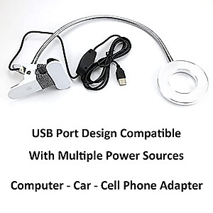 Clip On Light PARSMIC Desk Lamp Led Table Clamp for Microblading Permanent Makeup Tattoo Eye Protection USB Reading Light with Adjustable Arm 2 Light Modes Suitable for Skincare Beauty Salon Manicure