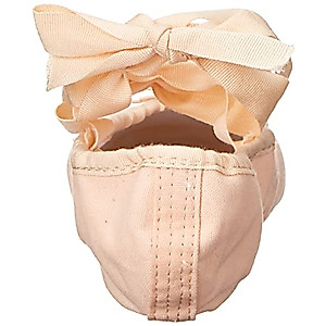 Women's Ballet Pointe Shoes Canvas Professional Dance Shoes for Girls with Toe Pad Beige 10 M Women