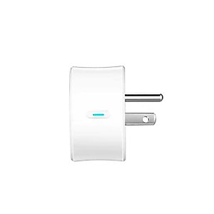 Smart Plug WiFi Outlet Tuya APP Compatible with Alexa and Google Home Wireless Remote Control 2.4GHz Wi-Fi Timer Socket Features Energy Monitoring (Power Monitoring) 16 Amp, White (US001)