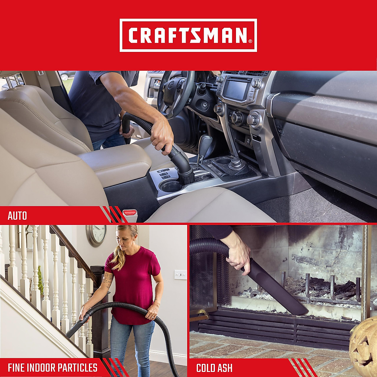 CRAFTSMAN CMXZVBE38775 Fine Dust Wet Dry Vac Dust Collection Bags for Most 5 to 8 Gallon Shop Vacuums, Collects Dry Fine Debris, Reduces Cleanup Time, 2-Pack