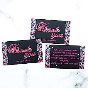 RXBC2011 Thank You for Your Purchase Cards Diamond, Package Insert for online Jewelry business Pack of 100
