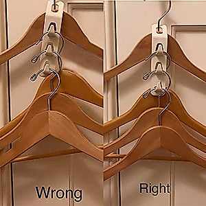 Clothes Hanger Connector Hooks, Cascading Clothes Hanger Hooks, pace Saving Series Multi-Function Multi-Layer Wall Chest Hanger Hook(12 Pcs)