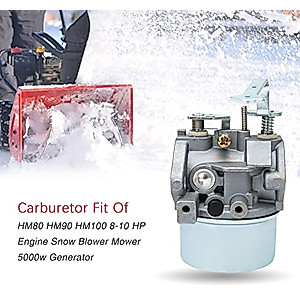 NOTETOUPT 640152 Carburetor for Tecumseh HM80 HM90 HM100 8HP 10HP Engine Snow Blower Mower 5000w Generator 640152 640152A 640023 640260 640260A 640260B 640051 640140-10 HP Carburetor
