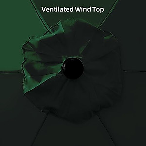 Trenovo Patio Umbrella Replacement Canopy, 9 ft Replacement Umbrella Cover for 8 Ribs, Water Resistant Cloth Umbrella Replacement Top for Garden Backyard Pool Umbrellas Cantilever Parasols