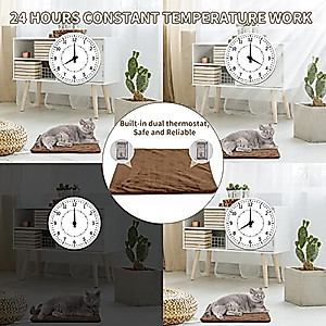 NAMOTEK Pet Heating Pad, Safe Electric Heating Pad for Dogs and Cats Indoor Warming Pad with Auto Constant Temperature