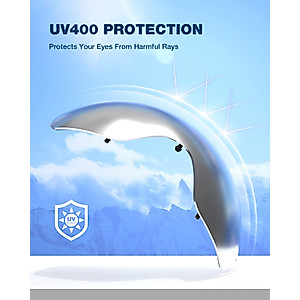 ZIONOR X Ski Snowboard Snow Goggles Replacement Lenses (VLT 9% Revo Silver Lens)