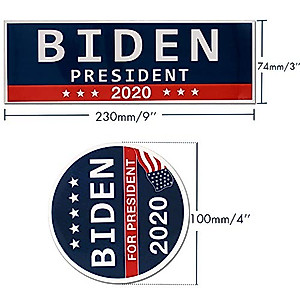 Guppyhill 5Pcs Joe Biden Bumper Sticker 2020 for Presidential Election-Biden 2020 Bumper Sticker-Biden 2020 Bumper Sticker Car Decals-Joe Biden Stickers- Biden Bumper Stickers for Cars and Truck