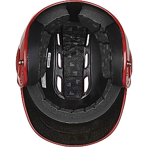 Rawlings | R16 VELO Baseball Batting Helmet | Junior (6 3/8" - 7 1/8") | Scarlet