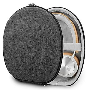 Geekria Shield Headphones Replacement Hard Shell Travel Carrying Bag, Compatible with JBL Tune 600BT, Tune 510BT, Logitech Premium Notebook, Skullcandy Hesh3, B&O BeoplayH95 Headsets (Grey)