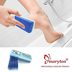 Maryton Foot Exfoliator File Scrubber Sponge Pedicure Tool Callus Remover, Pedi Stocking Stuffers Gifts for Men Women, 2pcs