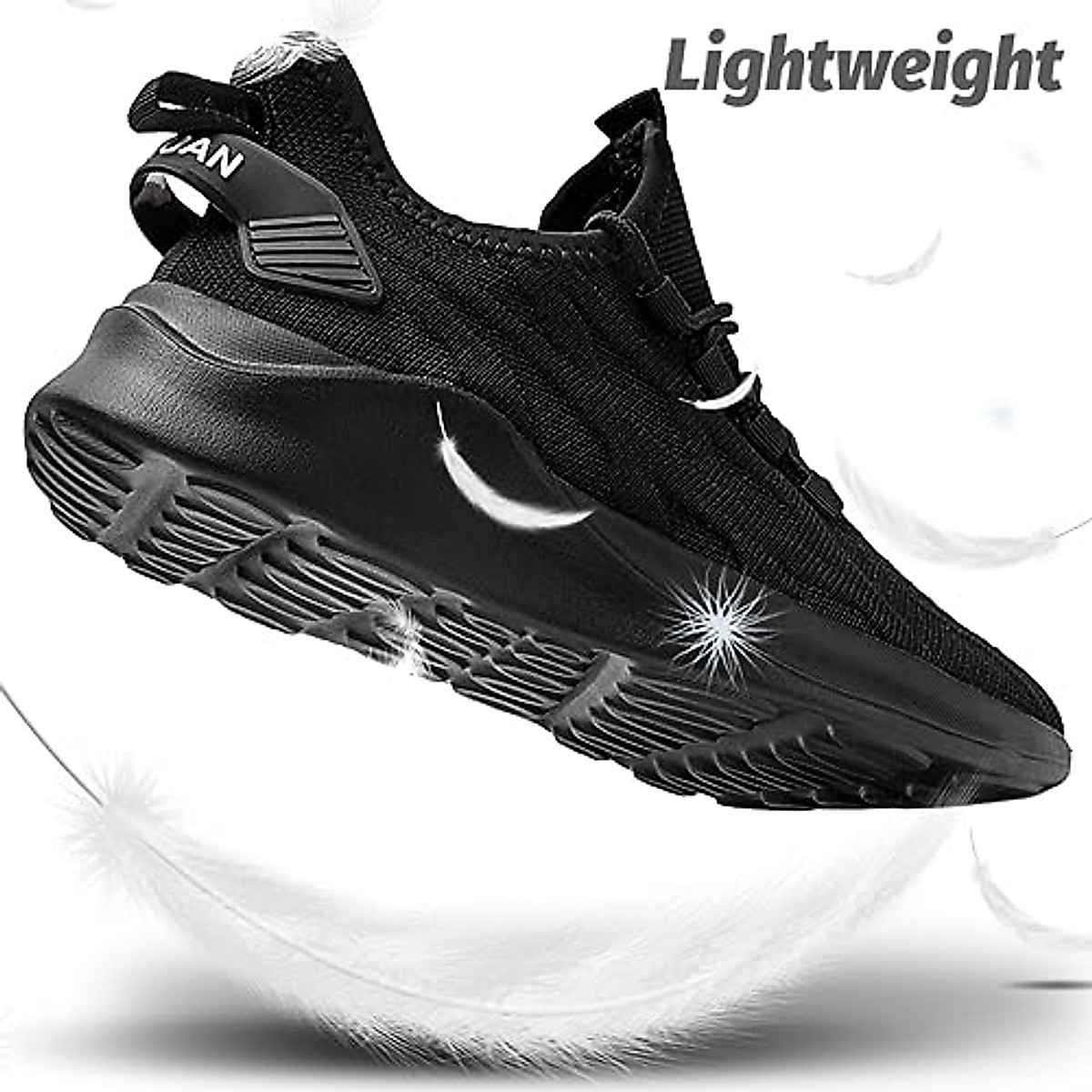 ZMBCYG Tennis Shoes for Women Running Shoes Lightweight Non Slip Sneakers for Women Walking Workout Black Womens Size 8