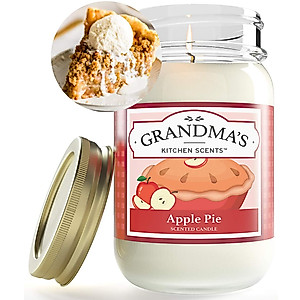 Stillwater Bath and Body™ Apple Pie Scented Candle for Home | Non Toxic Long Lasting Soy Candles | Delicious Scent | One Pint Mason Jar | Hand Made in The USA