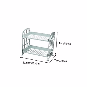 Cabilock 4Pcs Storage Rack freestanding Bathroom Counter Shelf Bathroom Organizer countertop Hair Product Organizer Shelves for cabinets Storage Holder Shelf Office Bookshelf Desk pp