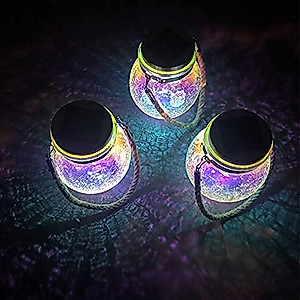 LANSCARE Solar Lanterns Lights Outdoor Decorative Solar Waterproof for Home Garden Yard Patio Outdoor Wedding Birthday Party Decorations (Fantasy Star, 2pack)