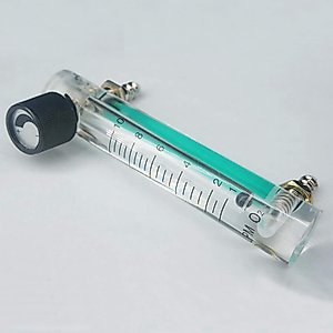 Sorekarain 1-10L/min LZM-6T Gas Air Oxygen Flowmeter Rotameter with Valve 8mm Hose Barb
