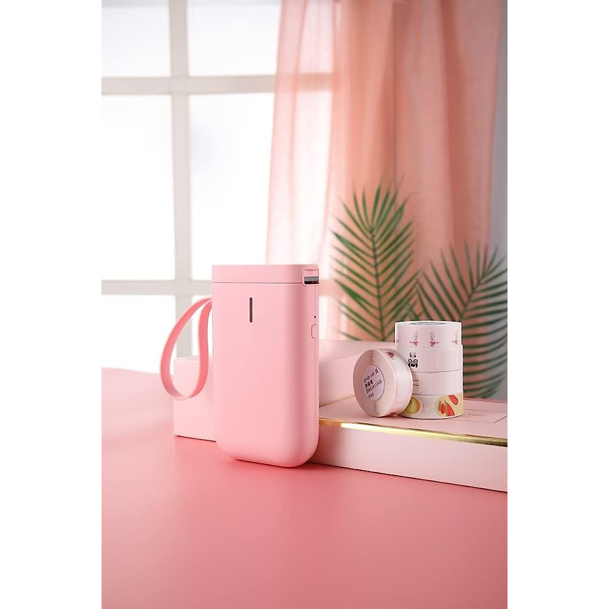 Label Maker Machine NiiMbot D11 Pink with 1 Free Roll Tape, half inch Thermal Label Printer for Home Office Business Organization USB Rechargeable - Compatible with Android & iOS Applied