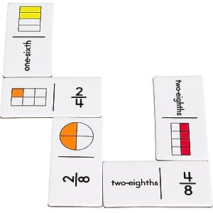 Fraction Dominoes - 54 Dominoes