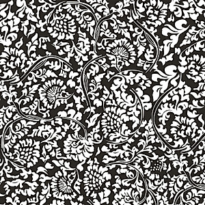 Con-Tact Brand Creative Covering Self-Adhesive Vinyl Drawer and Shelf Liner, 18" x 60', Mirabella Black & White