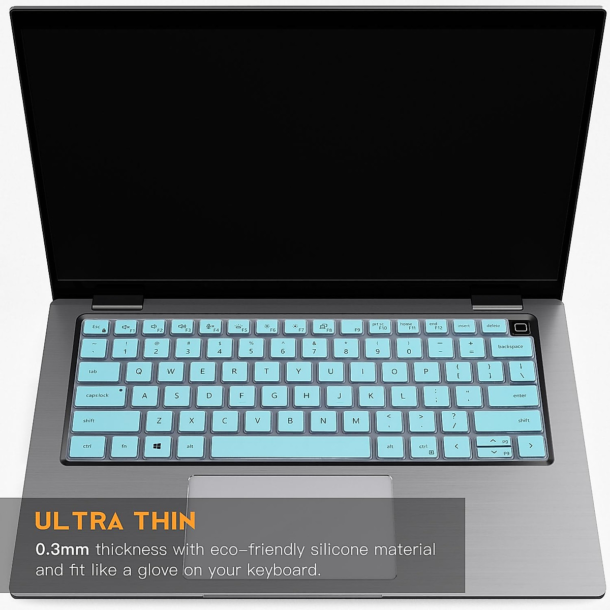 Keyboard Cover for Dell Latitude 14" 3440 3450 5420 5430 5431 5440 5450, Dell Latitude 7450 7440 7430 7420 7410 14, Dell Latitude 9510 9520 9420 9430, Dell Latitude 7520 15.6 Keyboard Skin, Mint