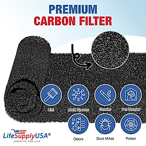 Carbon Filter Layer Replacements Compatible with TruSens AFCZ3000-01 fits TruSens Z-3000 Large Air Purifier