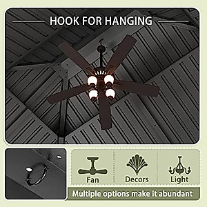 Greesum 10'x12' Hardtop Metal Gazebo, Outdoor Galvanized Steel Double Roof Canopy, Aluminum Frame Permanent Pavilion with Netting and Curtains for Patio, Backyard, Deck and Lawns