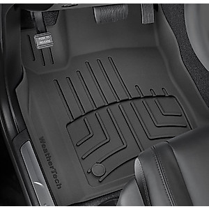 WeatherTech FloorLiner HP Custom Fit Floor Mats for Ford Explorer Hybrid, Explorer ST, Explorer - 1st Row (4415751IM), Black