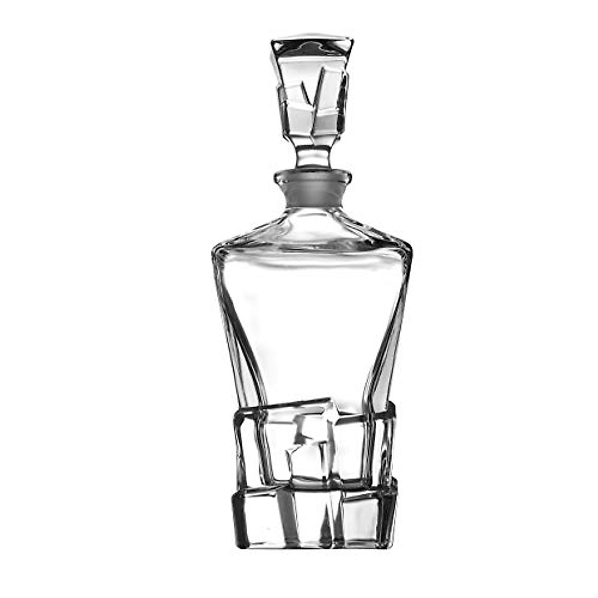 CrystalHouz Whiskey Decanter, Large, Crystal