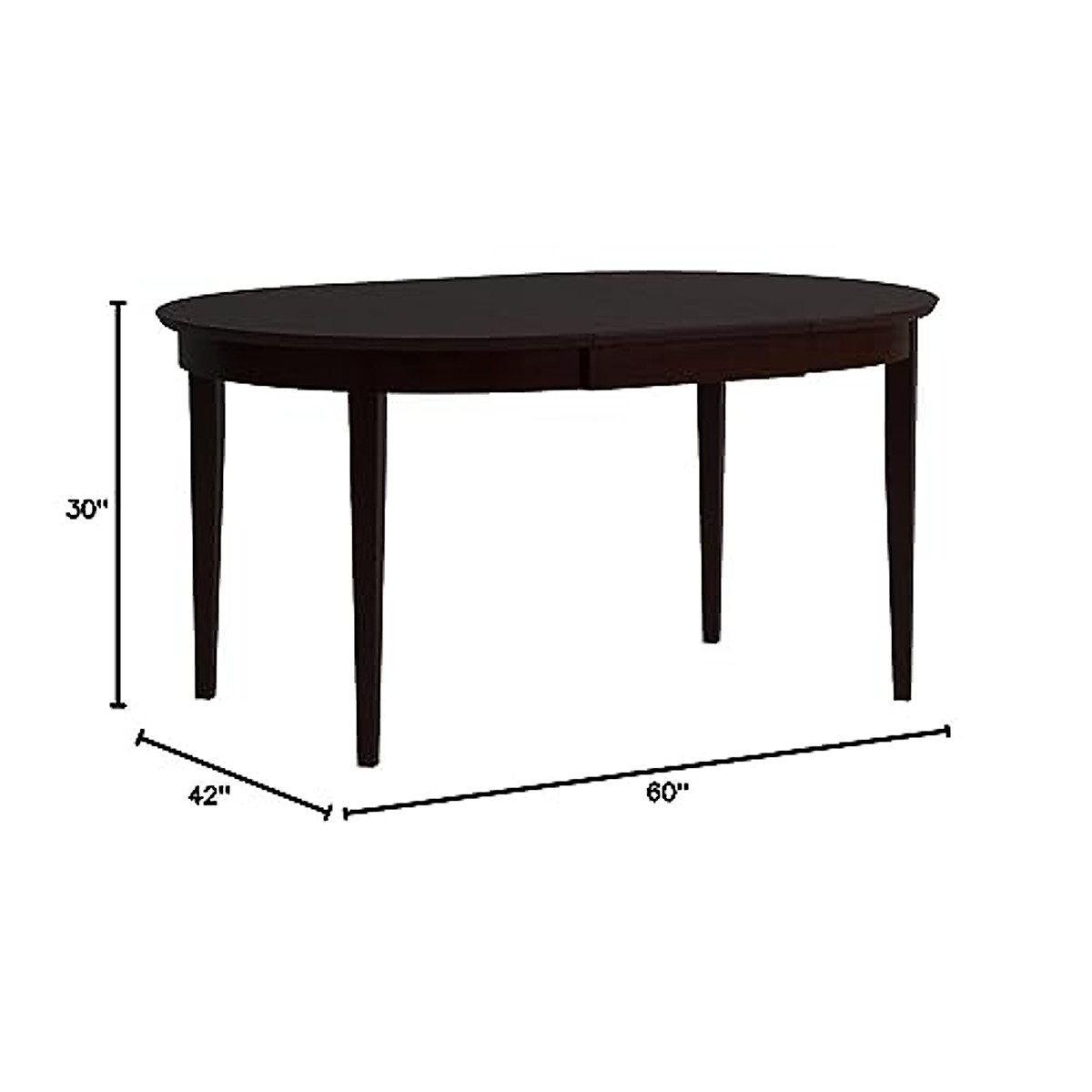 Coaster Home Furnishings 100770 Gabriel Oval Dining Table Cappuccino