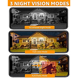 Lybuorze 2K 3MP Light Bulb Security Camera 2 Pack Security Cameras Wireless WiFi Outdoor with Audio Automatic Humanoid Tracking, Full Color Night Vision Phenomenal Cameras for Home Security