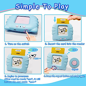 JUNQIU Flash Cards Educational Toys for Toddlers 2 3 4 5 6 Year Old, Toddler Learning Toys for Girls Boys Gifts