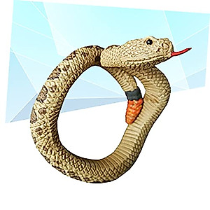 Toyvian Eco Friendly Toys Realistic Fake Snake Halloween Snake Toy Simulation Snake Bracelet Halloween Toys Scary Prank Toy for Women Halloween Party Snake Toy Model