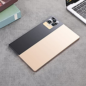FECAMOS FHD Tablet, 5G WiFi 8 Core CPU Supports Fast Charging Dual Camera 100-240V 10.1 Inch Tablet for Watching (US Plug)