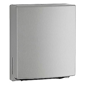 BOBRICK 4262 ConturaSeries Stainless Steel Paper Towel Dispenser with TowelMate, Satin Finish, 4-7/8" Length, 13-1/4" Height, 10-13/16" Width