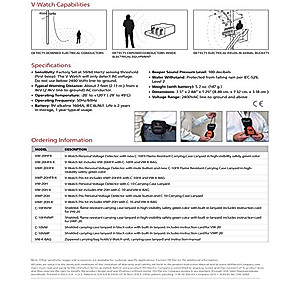 Greenlee HD Electric VW-20H V-Watch Personal Voltage Detector