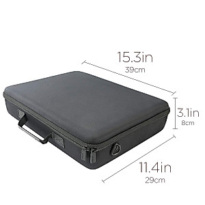 co2CREA Hard Travel Case replacement for Pioneer Pro DJ DDJ-WeGO4 / DDJ-WEGO3 Compact DJ 4/Dual Deck Controller